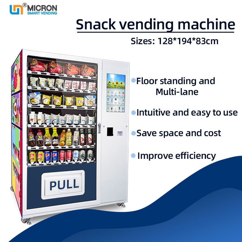 Outdoor Snacks Drinks Vending Machine with Shelter